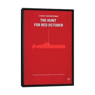 iCanvas "The Hunt For Red October Minimal Movie Poster" by Chungkong Framed Canvas Print - Bed ...